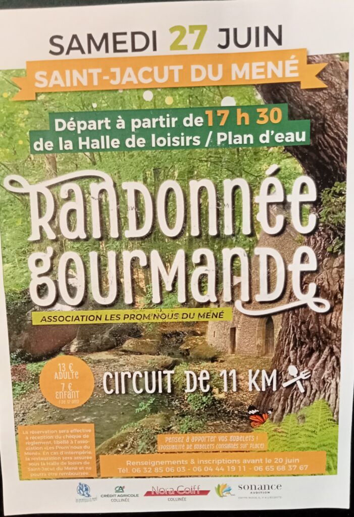 Samedi 27 juin : Randonnée gourmande à St-Jacut du Mené - FFRandonnée ...